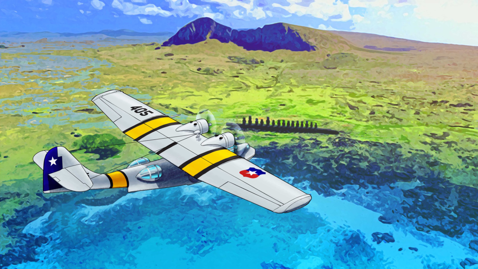 75 años de la hazaña del "Manutara": Primer vuelo a Rapa Nui - Aero-Naves